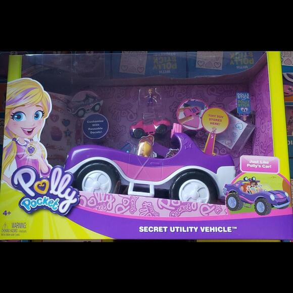 Mattel | Toys | Polly Pocket Adventure Secret Utility Vehicle Suv Car ...